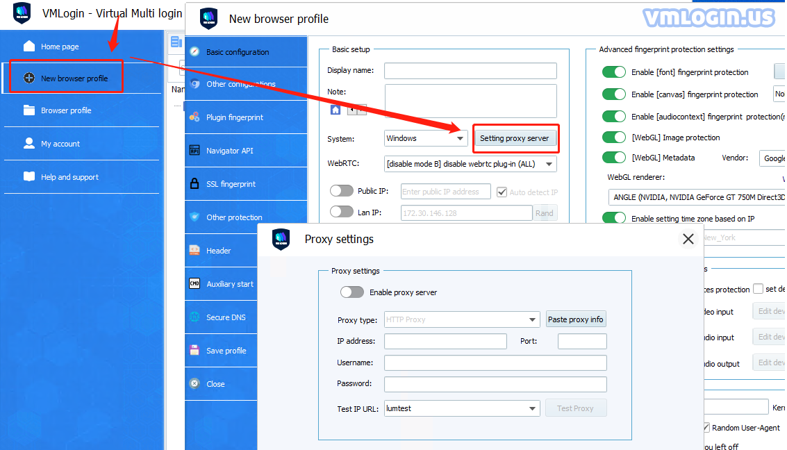 Pia S5 Proxy Settings - VMLogin Help Center