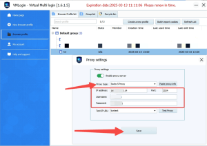 Cliproxy Settings - VMLogin Help Center